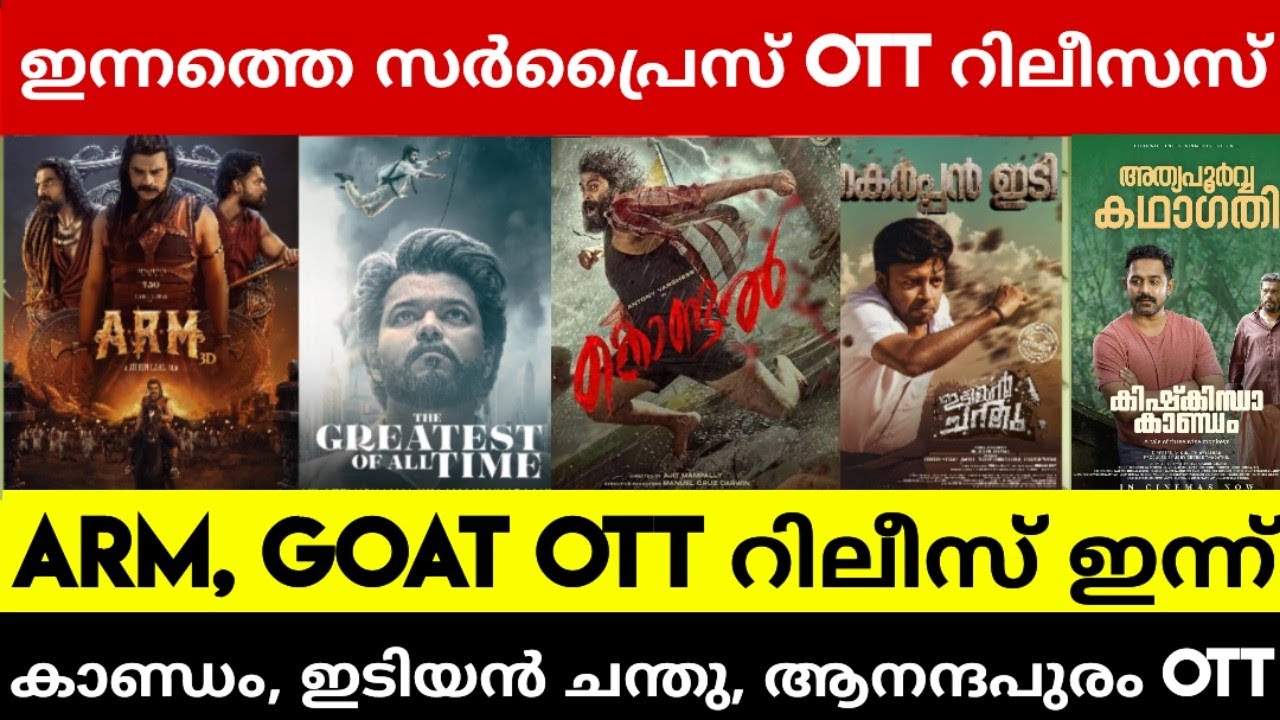 New Malayalam Movie ARM, Aanandhapuram Diaries, Kondal OTT Release Date ...