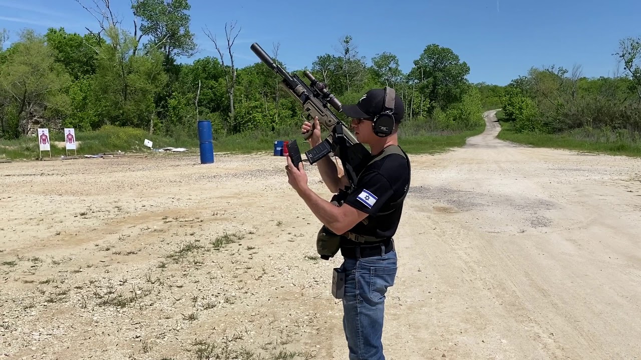 Haley Strategic micro chest rig reloads with the IWI X95 Tavor - YouTube