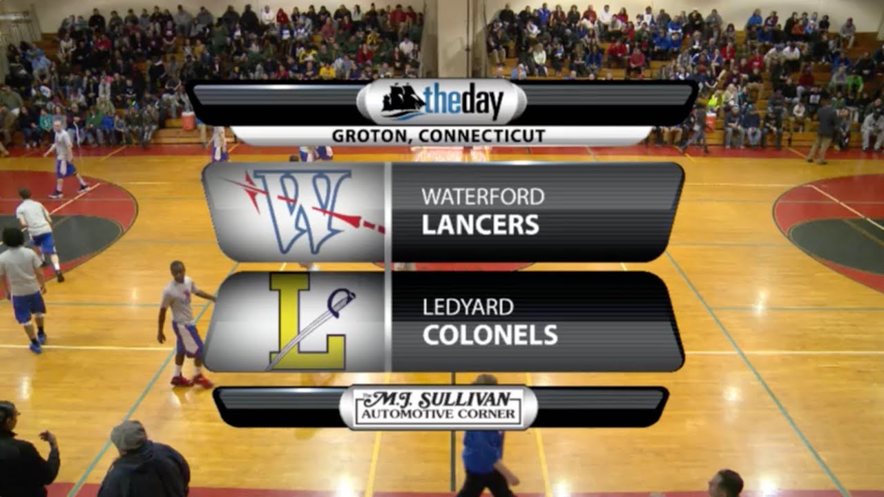 Waterford vs. Ledyard ECC boys' basketball semifinal 3/4/15 - YouTube