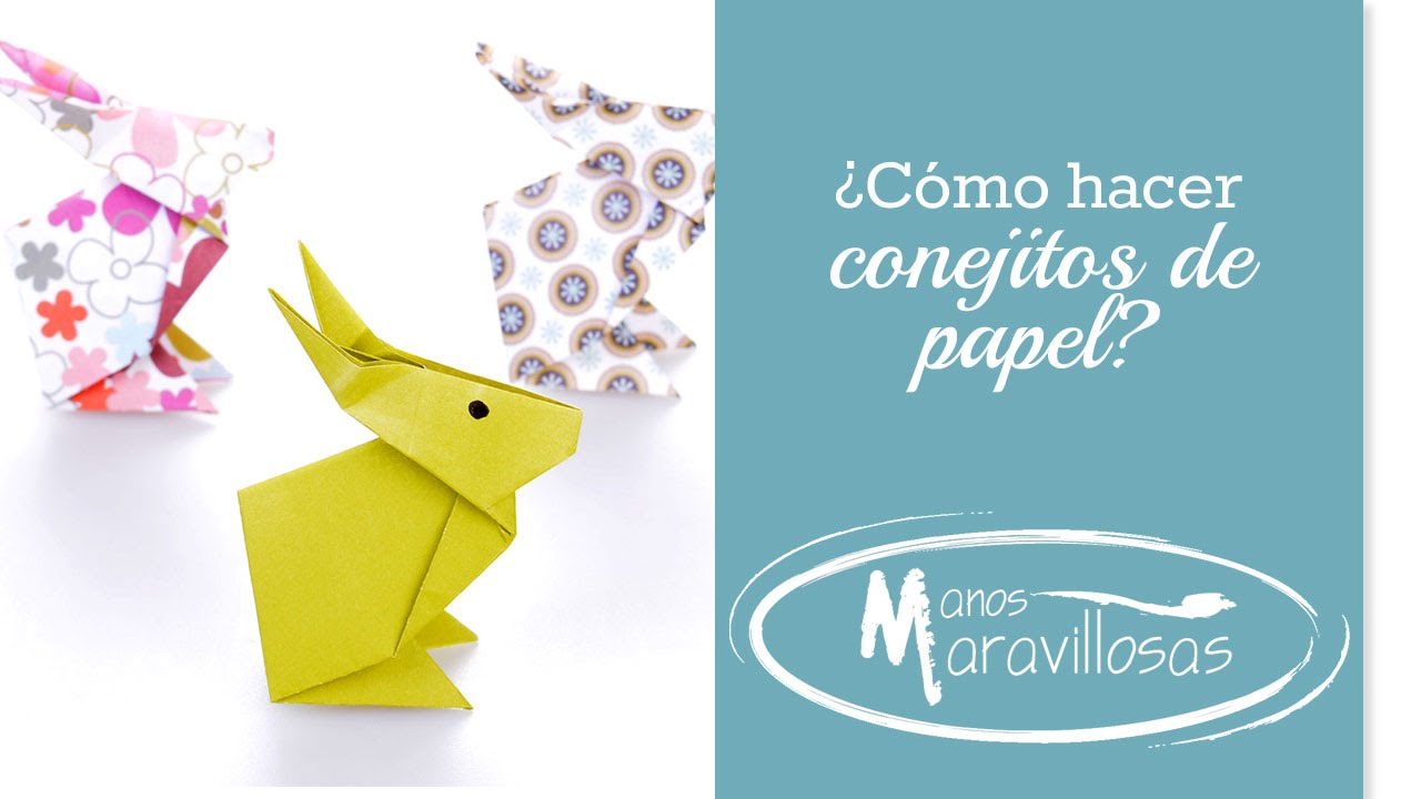 Cómo hacer un conejito de papel - YouTube