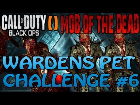 Black Ops 2 Zombies Challenge "Mob Of The Dead" Wardens Pet Part 6 ...