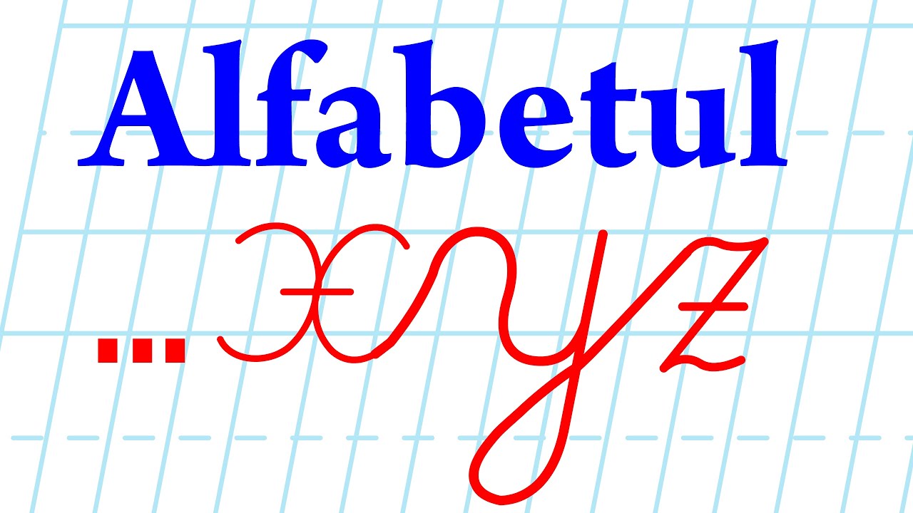 Literele alfabetului în limba română (complet) - Varianta Scurtă - YouTube