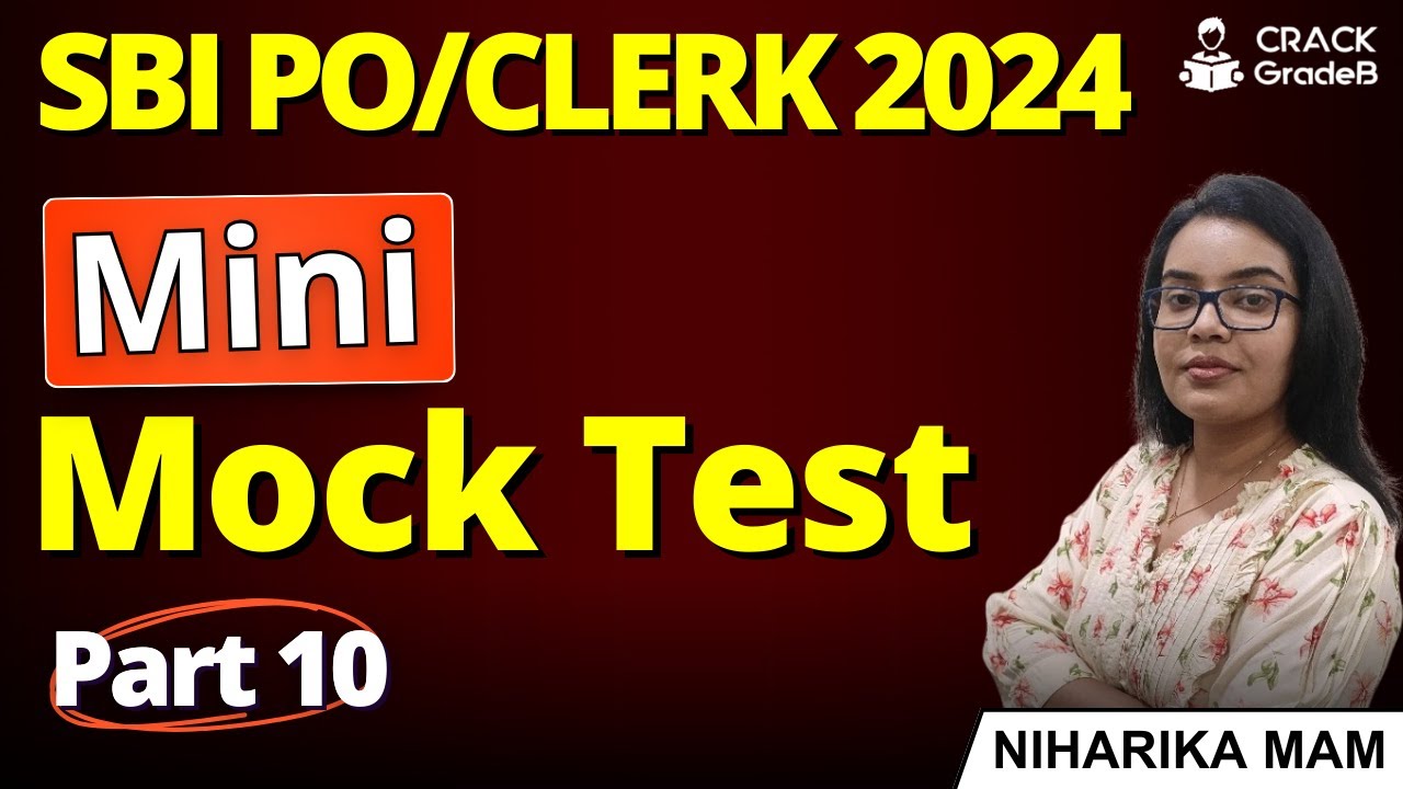 Mini Mock Test Series - Part 10 | SBI PO/Clerk - YouTube