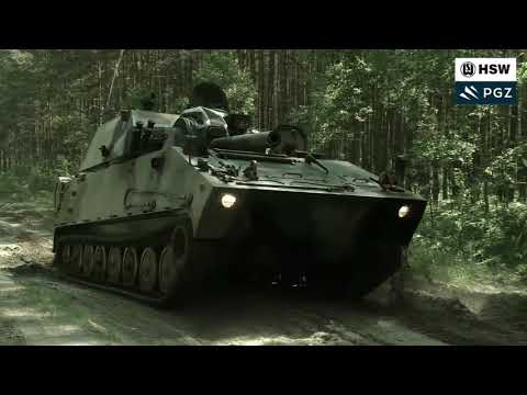 The Polish self propelled mortar RAK HSW 120 mm - YouTube