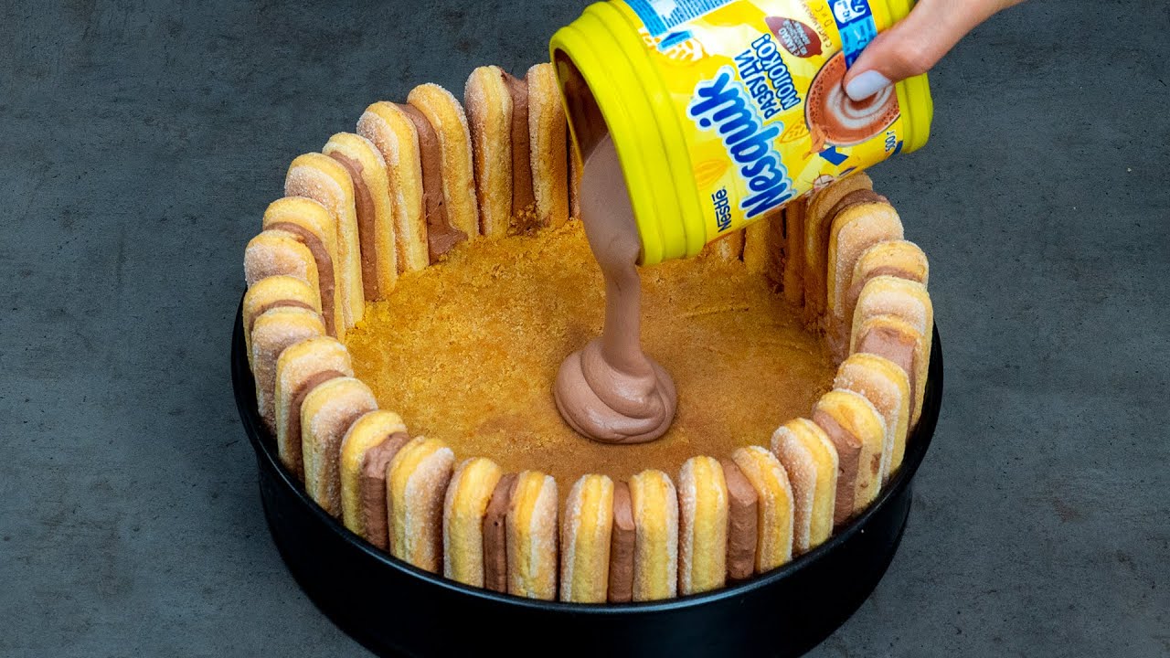 No one believes that I do it alone! Nesquick cake without baking ...