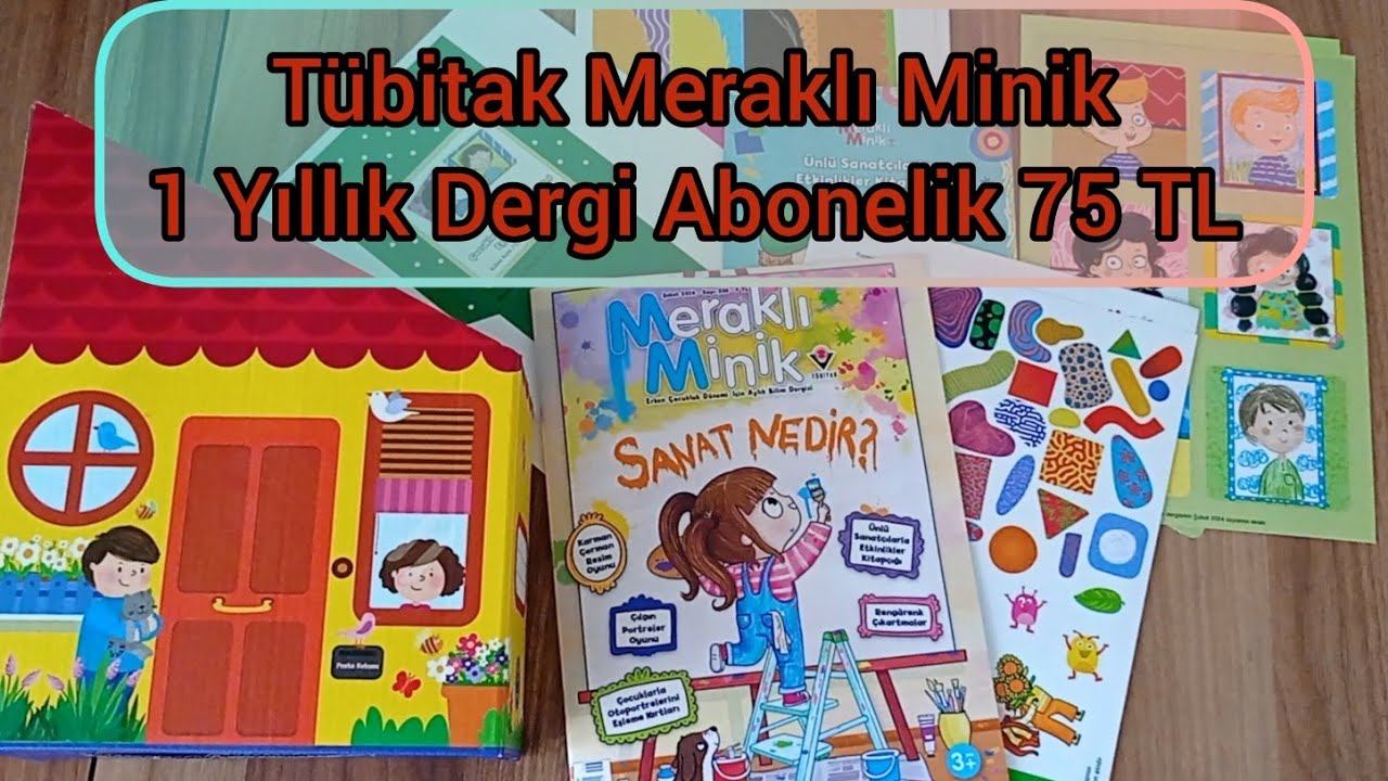 Tübitak Meraklı Minik Dergisi 1 Yıllık Abonelik 75 TL ... Hemen Sende ...