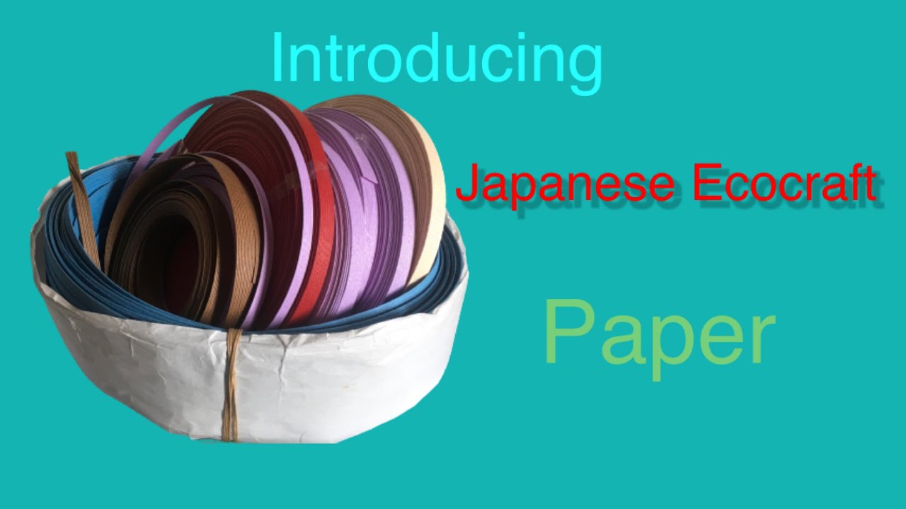 Introducing Japanese Ecocraft Paper - YouTube
