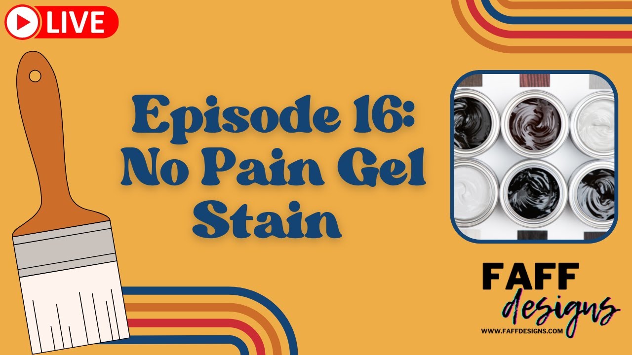 Live with Connie from Faff Designs - Using No Pain Gel Stain! - YouTube