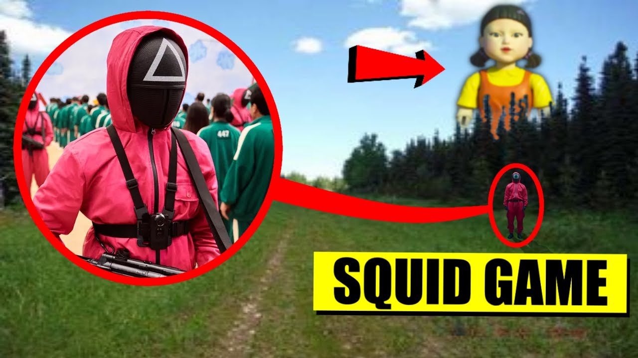 GOPRO CATCHES SQUID GAME GUARD & GIANT DOLL FROM NETFLIX IN REAL LIFE ...