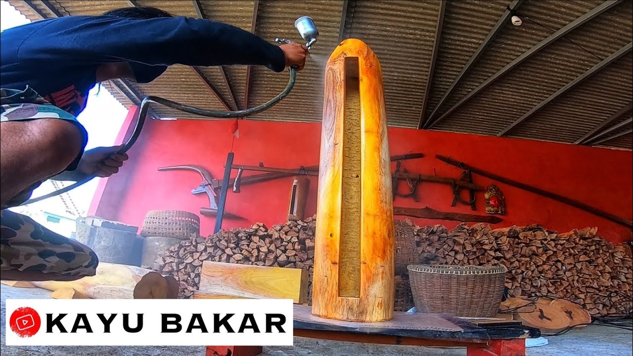 CARA MEMBUAT KENTONGAN KAYU NANGKA ‼️ PESANAN KEPALA DESA DI LAMONGAN ...