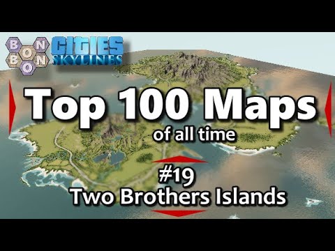 #CitiesSkylines - Top 100 Maps of All Time - #19 - Two Brothers Islands