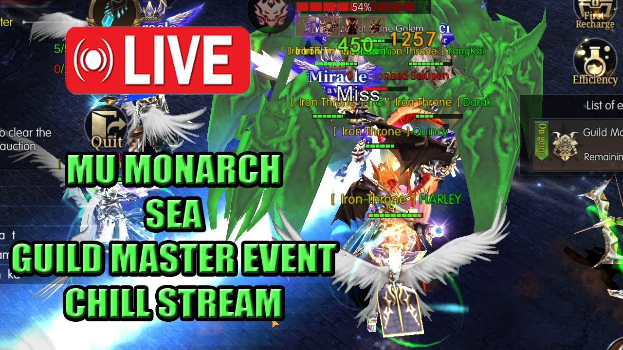 Guild Master Event MU Monarch SEA Stream & Chill lang Lets Go!! - YouTube