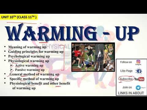 WARMING-UP || TYPES OF WARMING UP || Physical Education || Class 11 ...