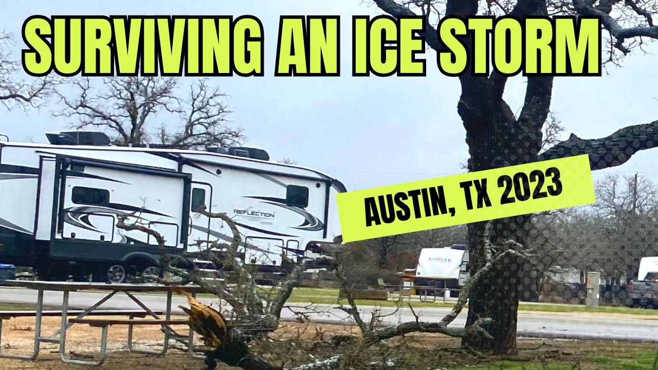 Surviving an ice storm in an RV! Full time RV life! - YouTube