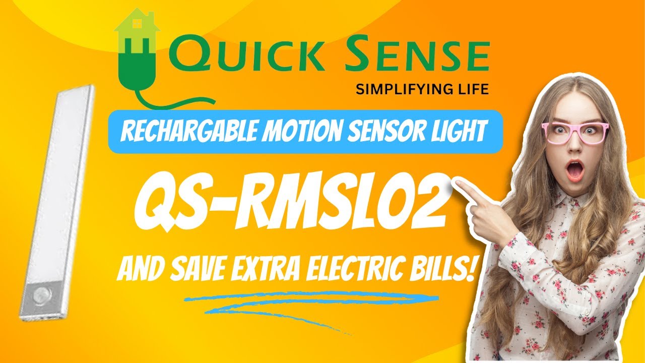 QUICK SENSE | MOTION SENSOR LIGHT | QS-RMSL02 | MOTION LIGHT - YouTube