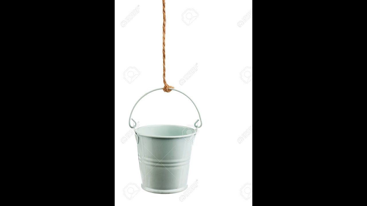 (4-13) A 14.0-kg bucket is lowered vertically by a rope in which there ...