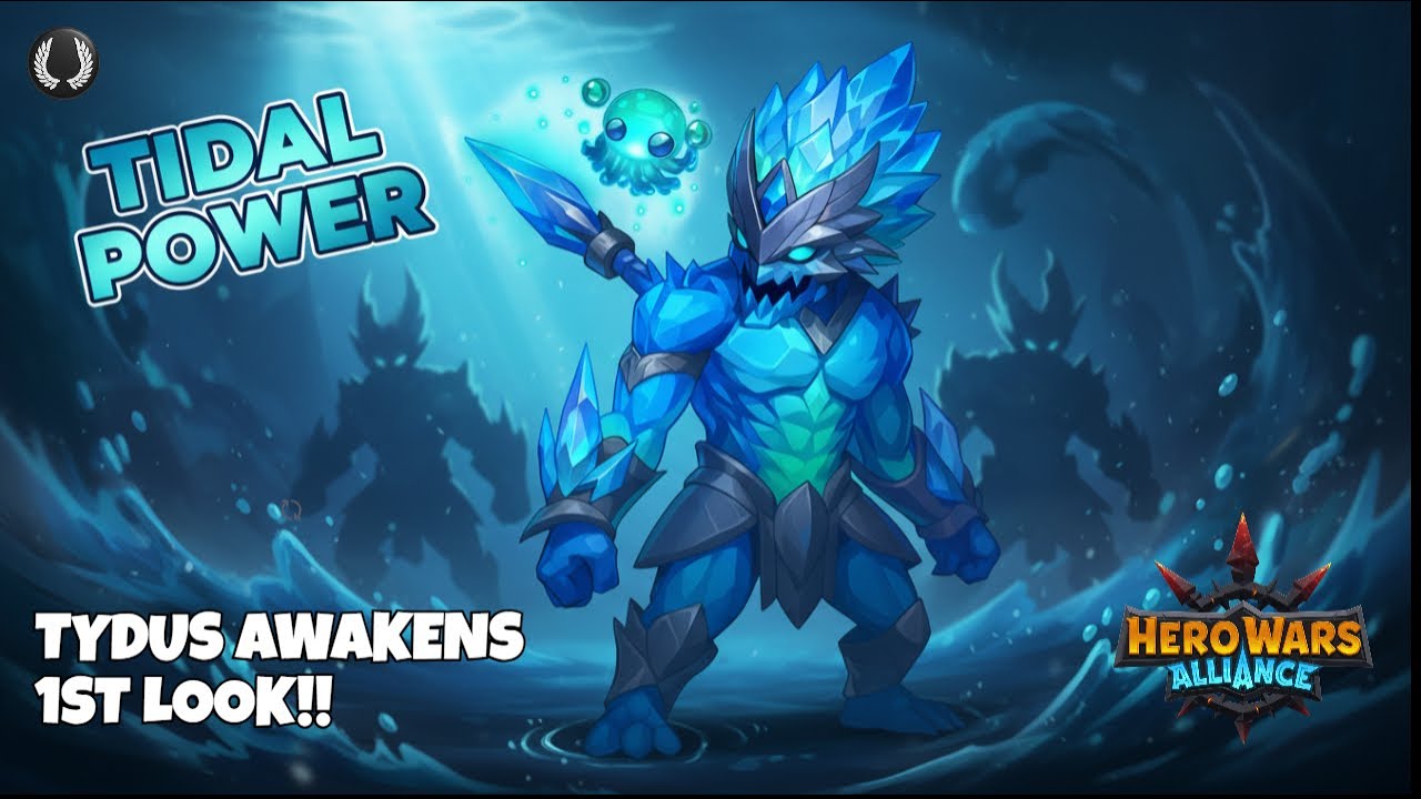 Tydus Conqueror of Waves , 1st Look ! Hero Wars Allaince! - YouTube