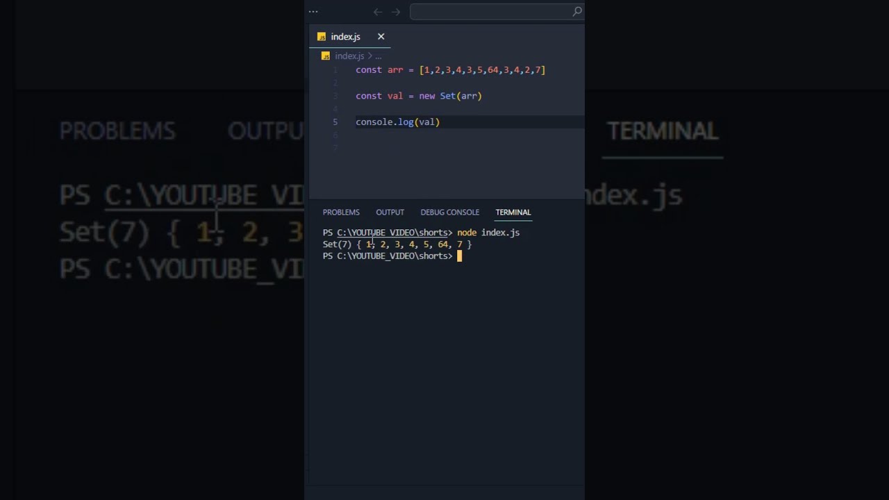 Find Unique Element In Array Using Javascript javascipt shorts YouTube Find Unique Element In Array Using Javascript javascipt shorts YouTube
