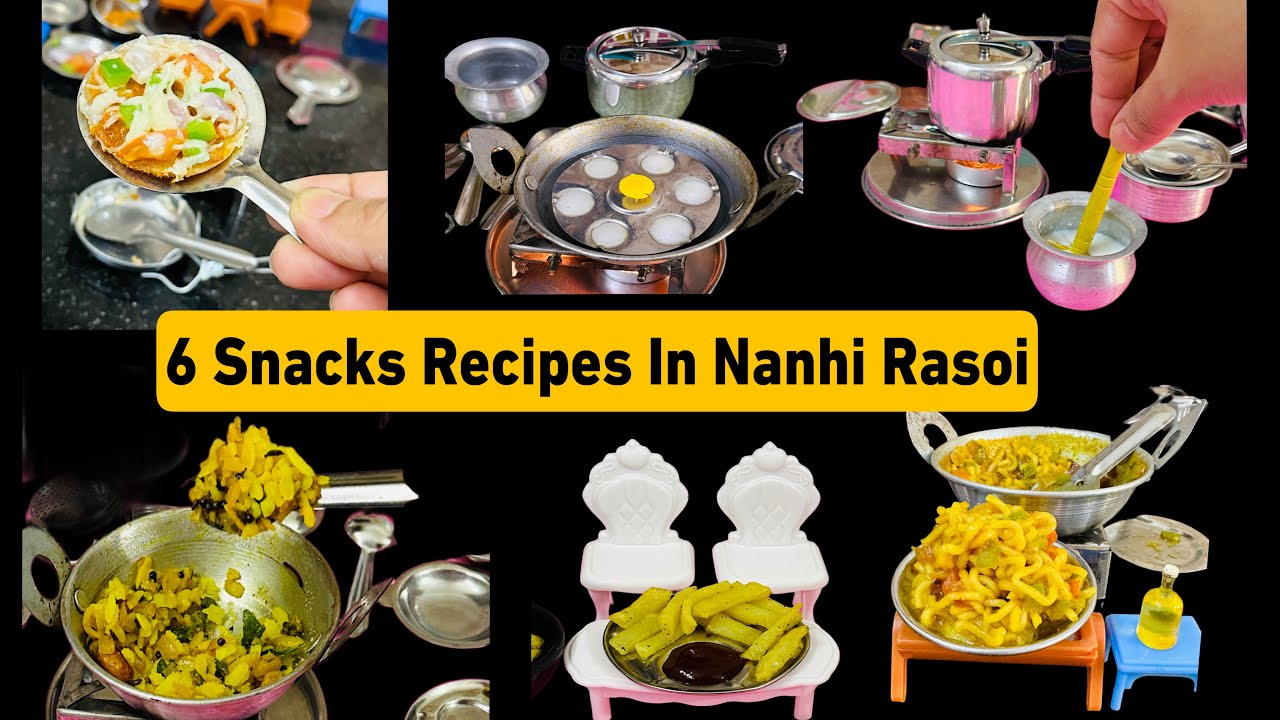 6 Snacks Recipes In Nanhi Rasoi | 6 Street Food Recipes | Maggi | Pizza ...