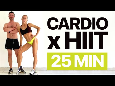 INTENSE 25 MIN FULL BODY FAT BURNING WORKOUT | Cardio x HIIT