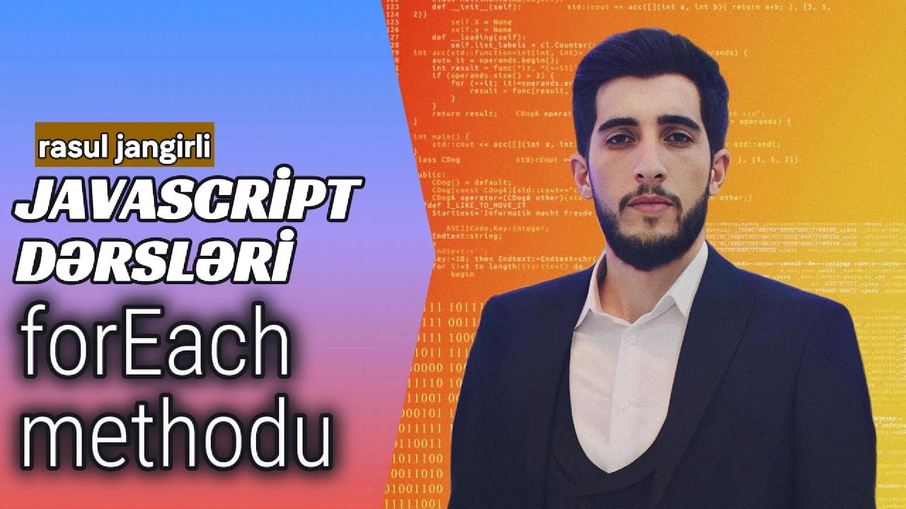 forEach methodu | JAVASCRİPT DƏRSLƏRİ - #38 - YouTube