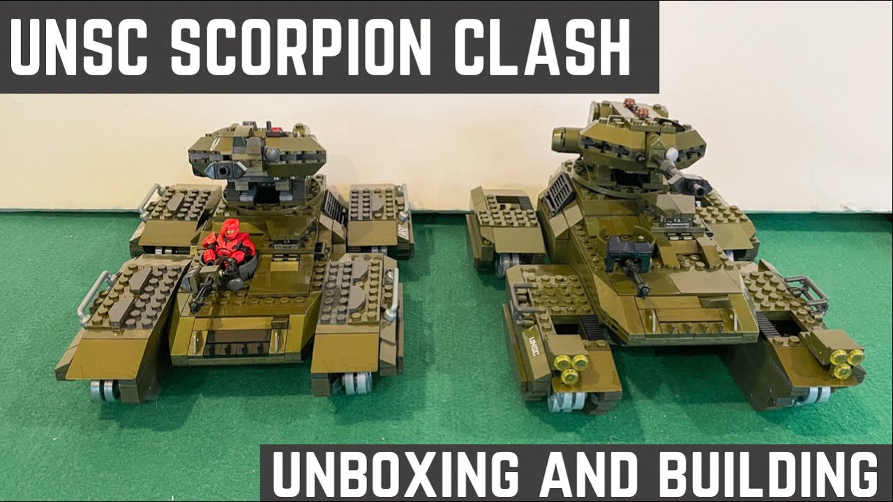 MEGA HALO UNSC SCORPION CLASH | Unboxing and Speed Build - YouTube