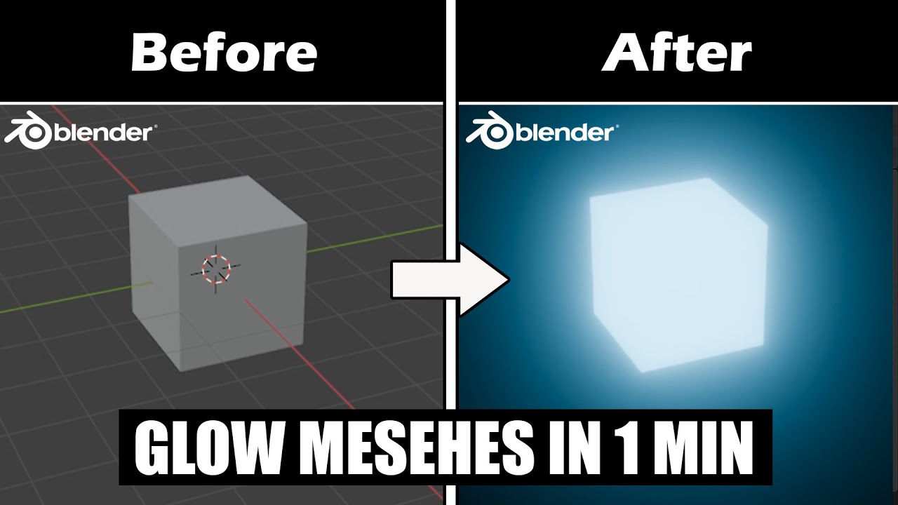 How To Make A Glow Effect In Blender 4.5! - YouTube