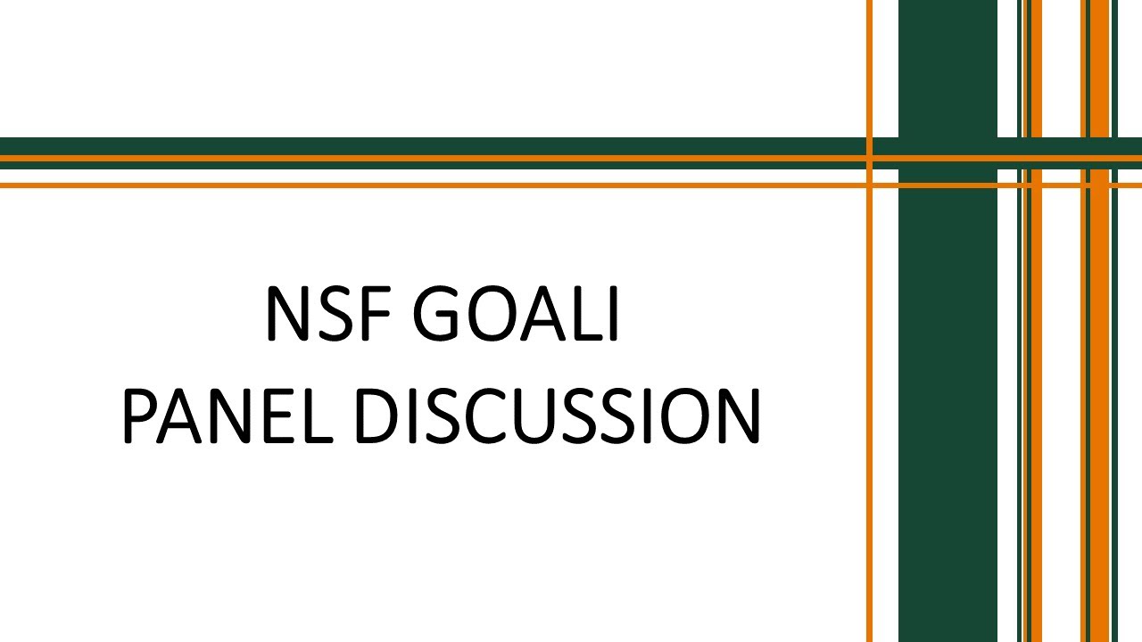 NSF GOALI Panel Discussion - YouTube