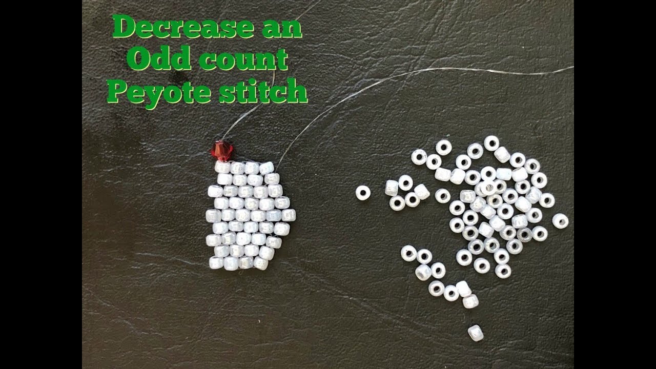 How to Decrease an Odd Count Peyote Stitch ( Easiest Way) 💞 - YouTube
