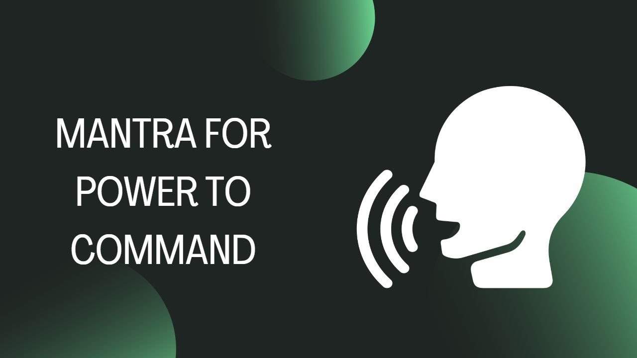 Mantra For Power To Command with Lyrics in Sanskrit | Vedadhara | - YouTube