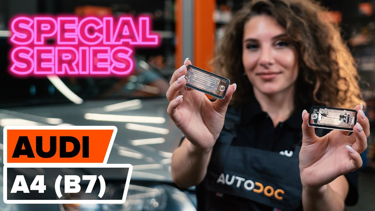How To Change Number Plate Light On AUDI A4 B7 Saloon TUTORIAL AUTODOC how-to-change-number-plate-light-on-audi-a4-b7-saloon-tutorial-autodoc