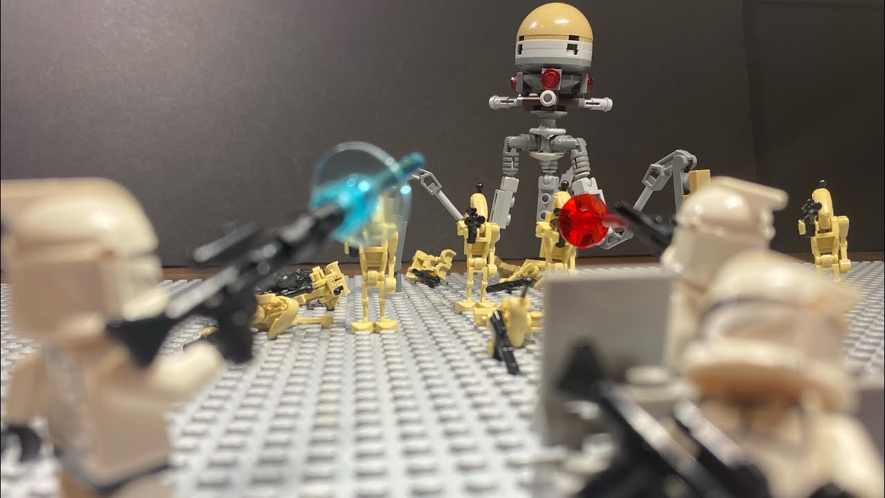 Lego Star Wars minifig scale Tri-Droid - YouTube
