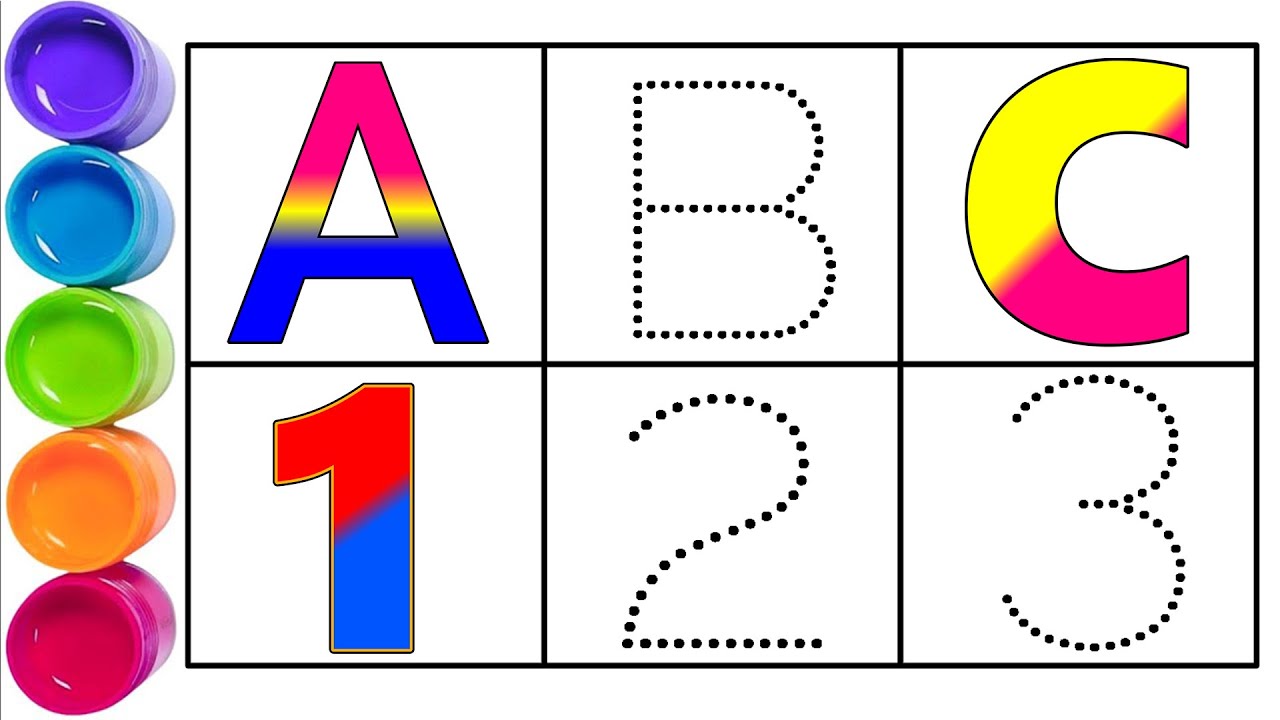 ABC, 123, A for apple, Counting, numbers, Alphabet, a to z, Toddler ...