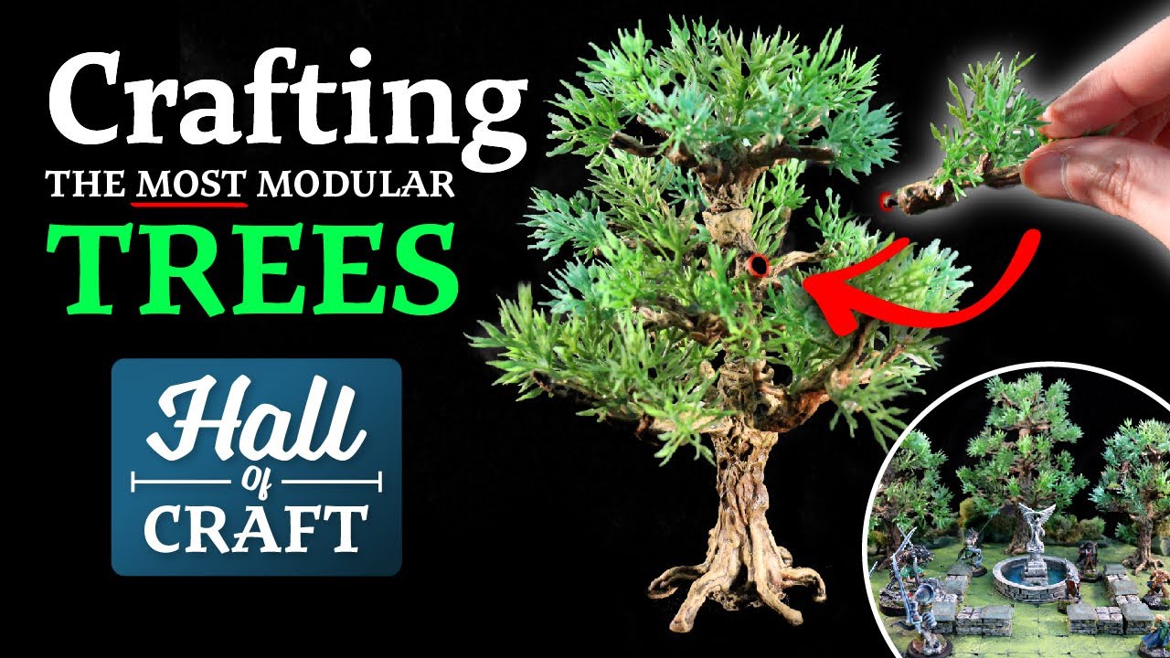 Scratch Building THE MOST MODULAR TREES ON YOUTUBE - Hall of Craft (EP ...