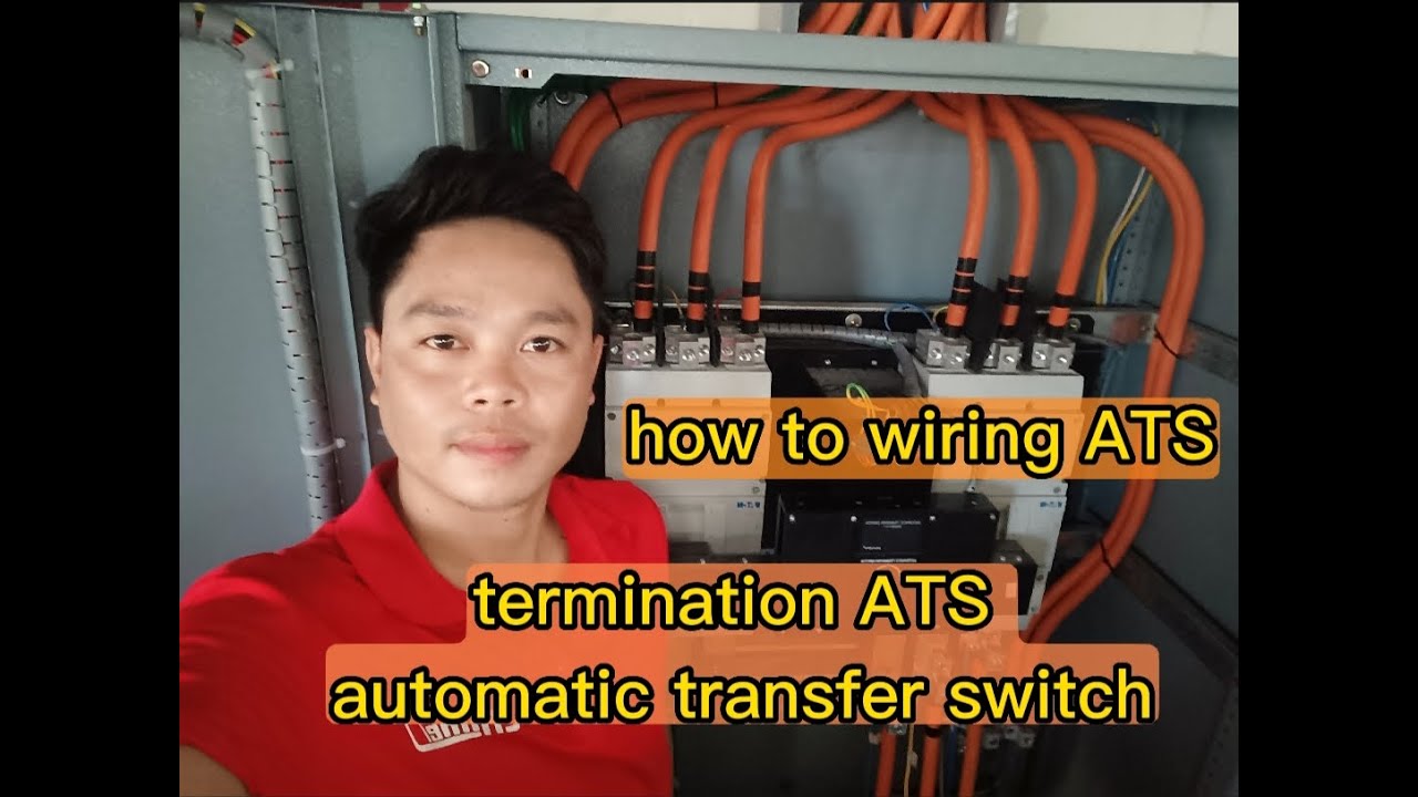 how to wiring ats (automatic transfer switch)#termination ats# ...