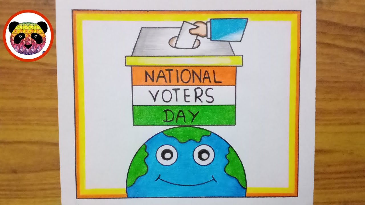 National Voters Day Drawing / मतदाता जागरूकता ड्राइंग / Voters ...