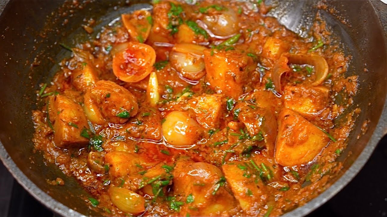 आलू की सब्जी बनाने का एक नया अंदाज आलू दो प्याजा | Dhaba Style Aloo Do ...