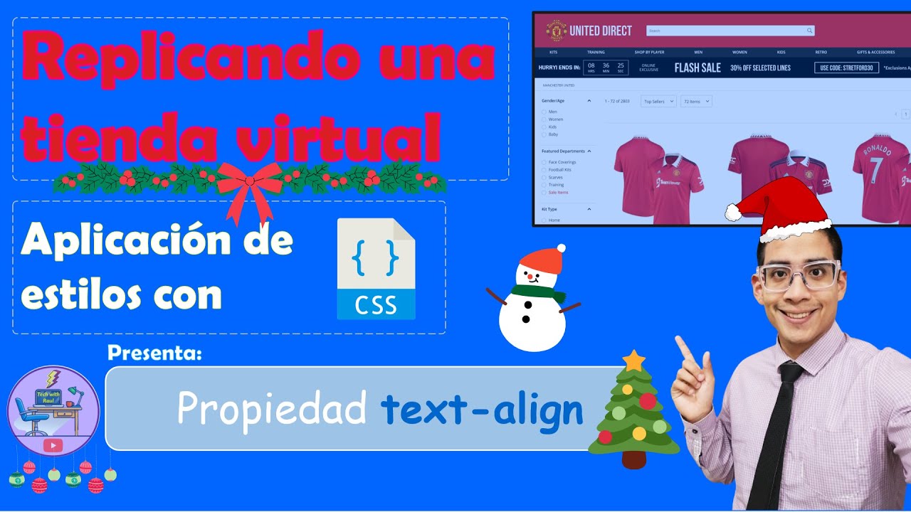 Replicando una webstore conocida - Episodio 3 - CSS - Propiedad N° 16: text-align - YouTube