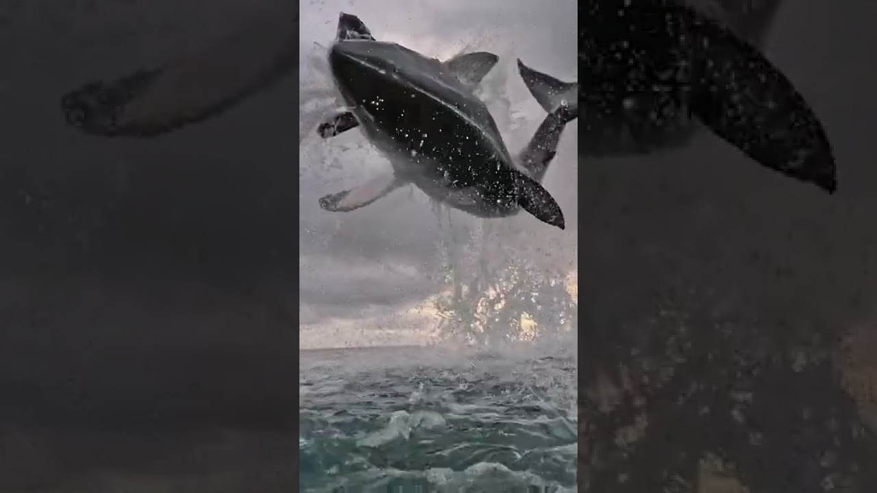 The HIGHEST JUMP Shark Attack GREAT WHITE SHARK Attack - YouTube