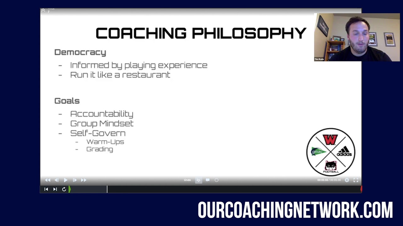 RB Coaching Philosophy from Western Oregon RBs Coach Tim Rude - YouTube