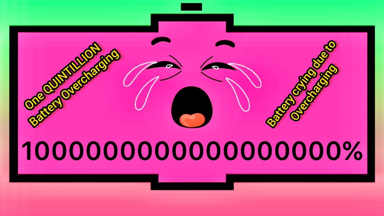 One QUINTILLION Low Battery Overcharging Animation - YouTube