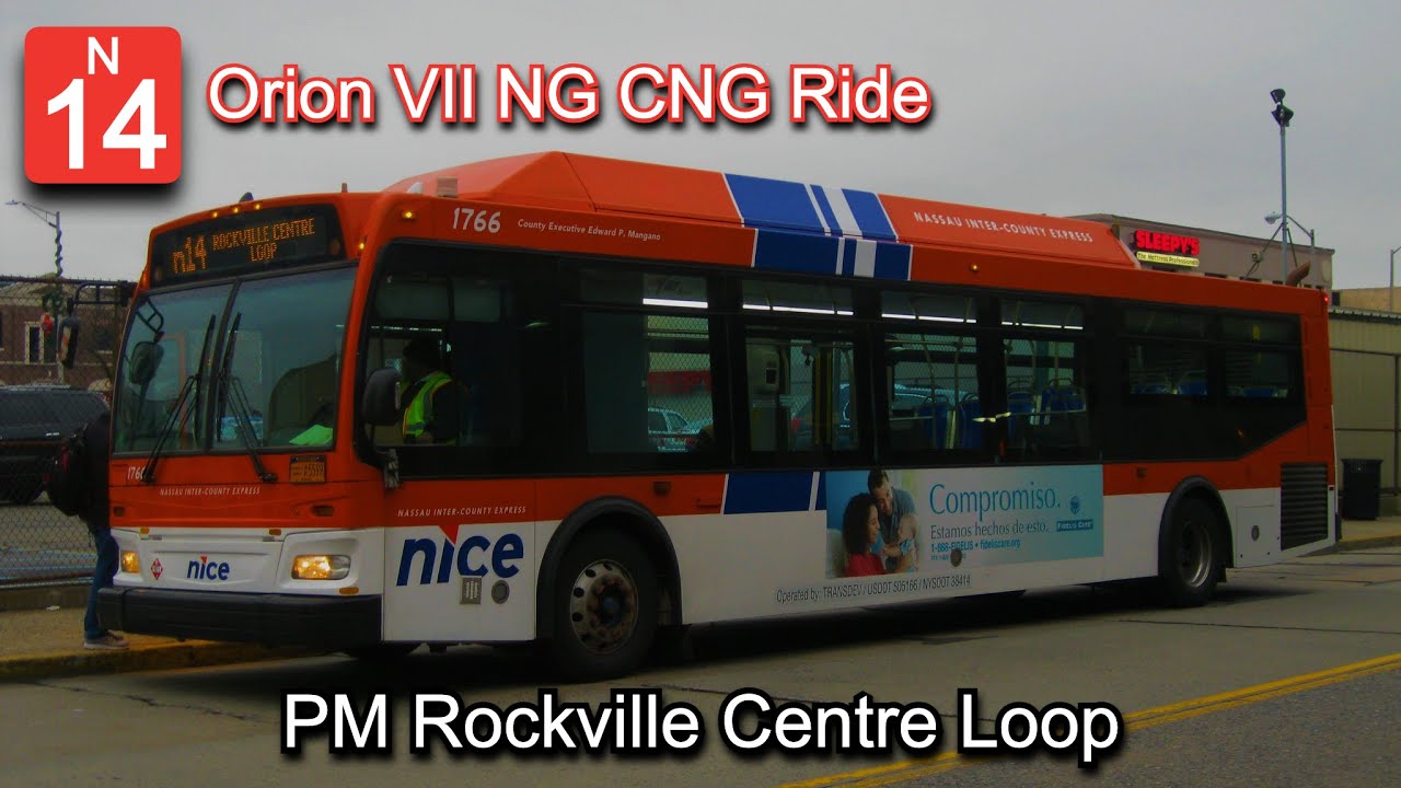 NICE Bus n14 Ride: 2009 Orion VII "Next Generation" CNG 1766 on the PM ...