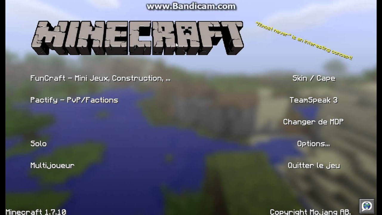 comment telecharger minecraft gratuit sur pc (ascentia) - YouTube
