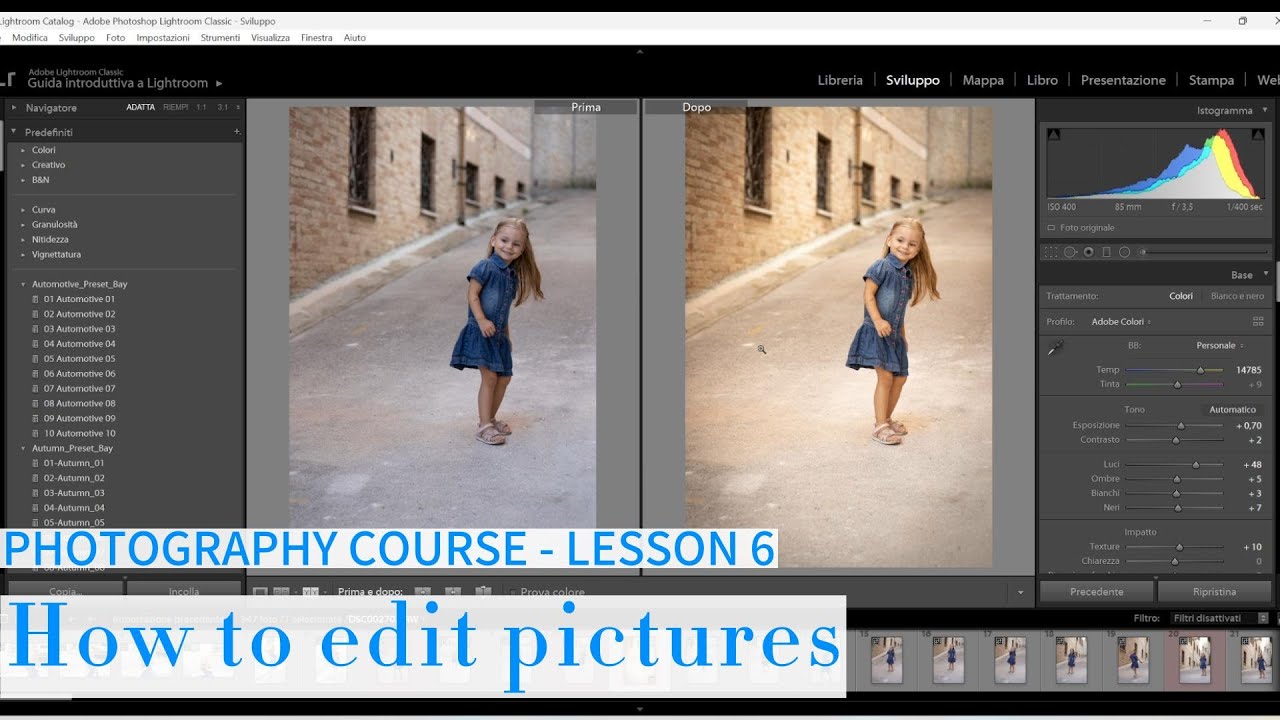 Budapest photography classes - Lesson 6 - How to edit pictures - YouTube