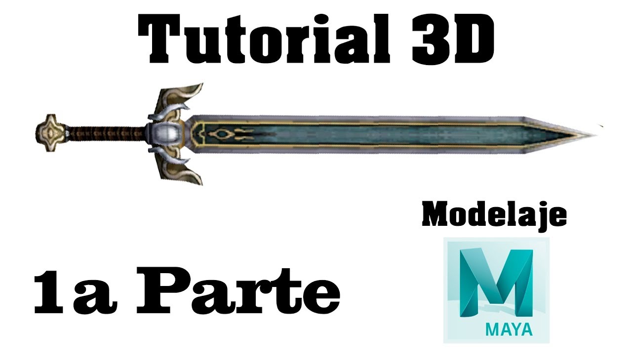 Tutorial 3D Maya 2018: Modelado de una espada (1a parte) - YouTube