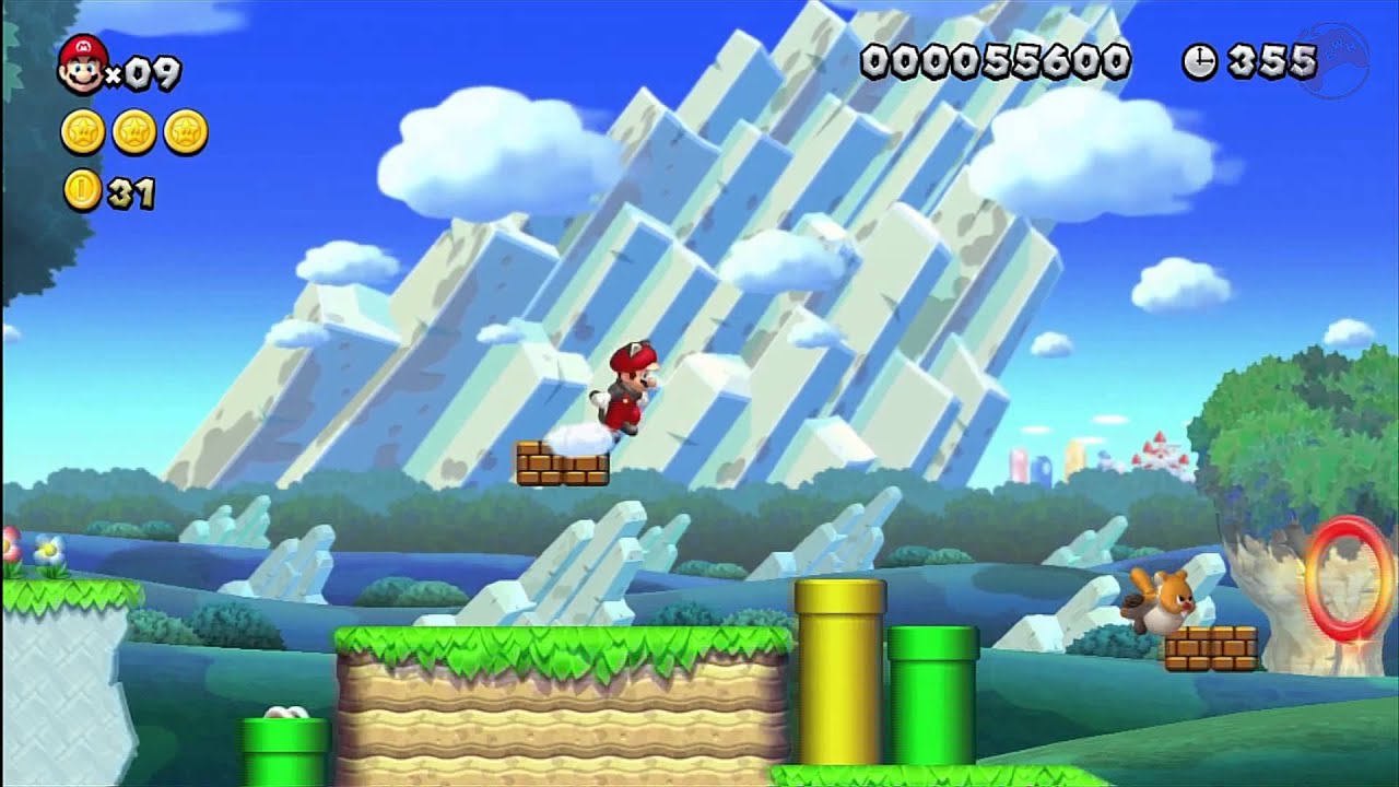 New Super Mario Bros U Acorn Plains