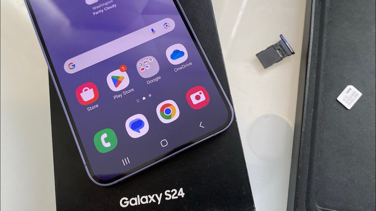 Samsung Galaxy s24 how to insert and remove SIM card - YouTube