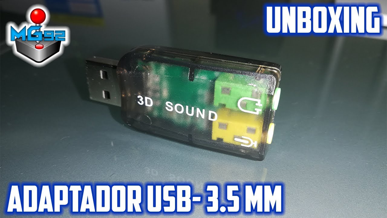 Adaptador USB a Jack 3.5 mm | Salida de Audio y Microfono | Unboxing en ...