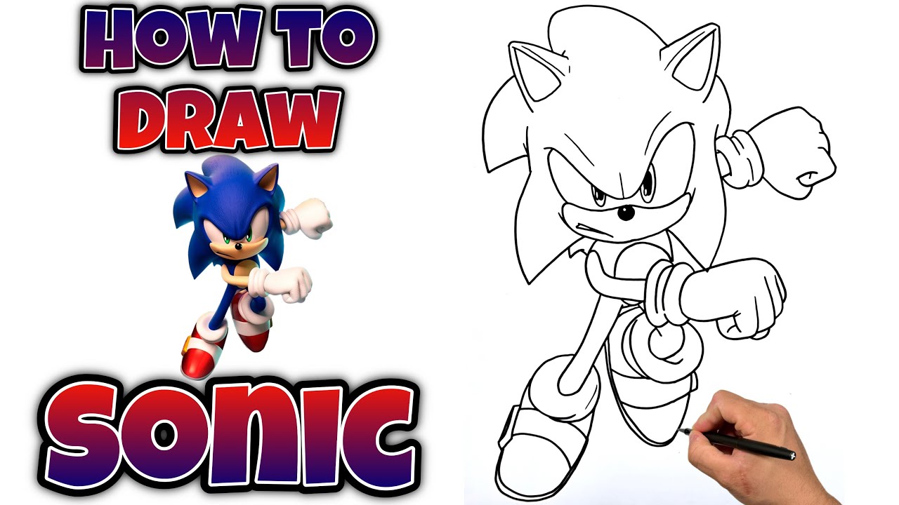 How To DraW Sonic The Hedgehog | SONIC FRONTIERS #sonic #sonicfrontiers ...