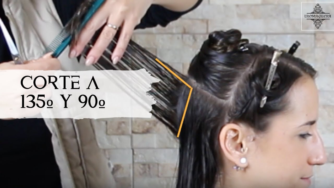 Como cortar el pelo escalonado // corte degradado // corte de mujer ...